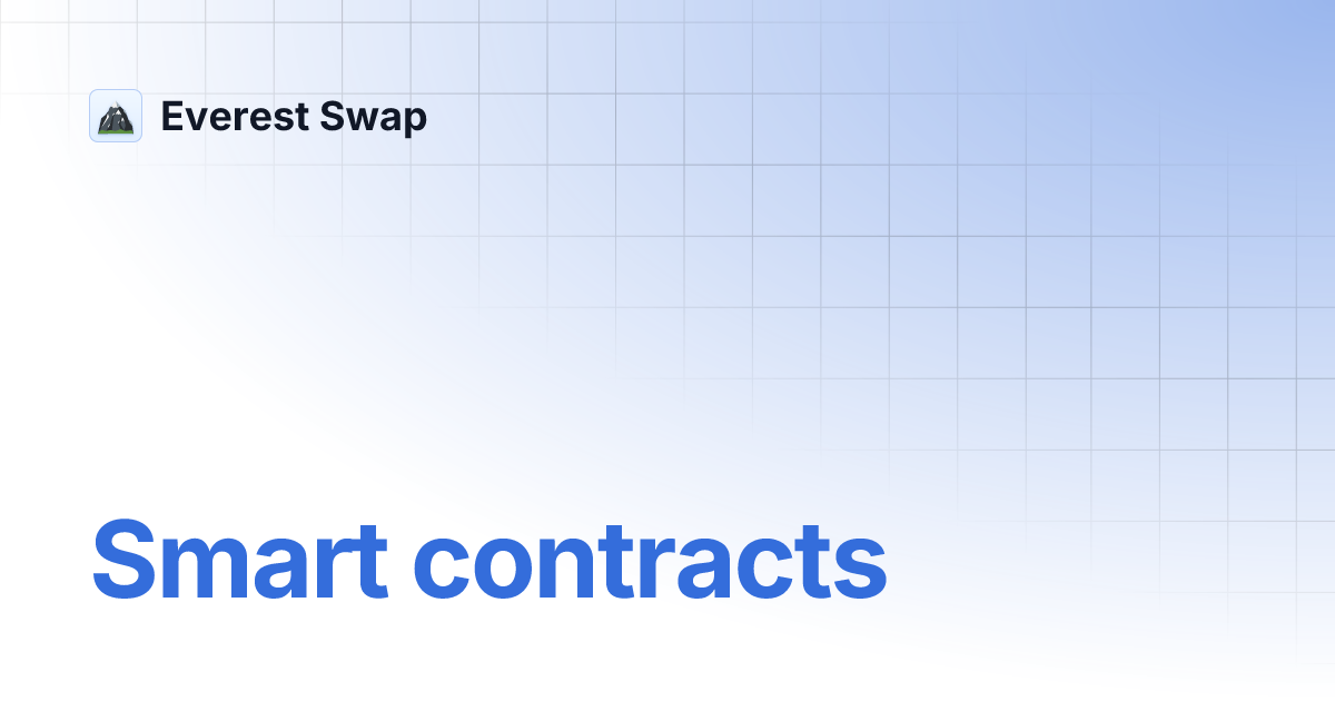 Smart Contracts Everest Swap
